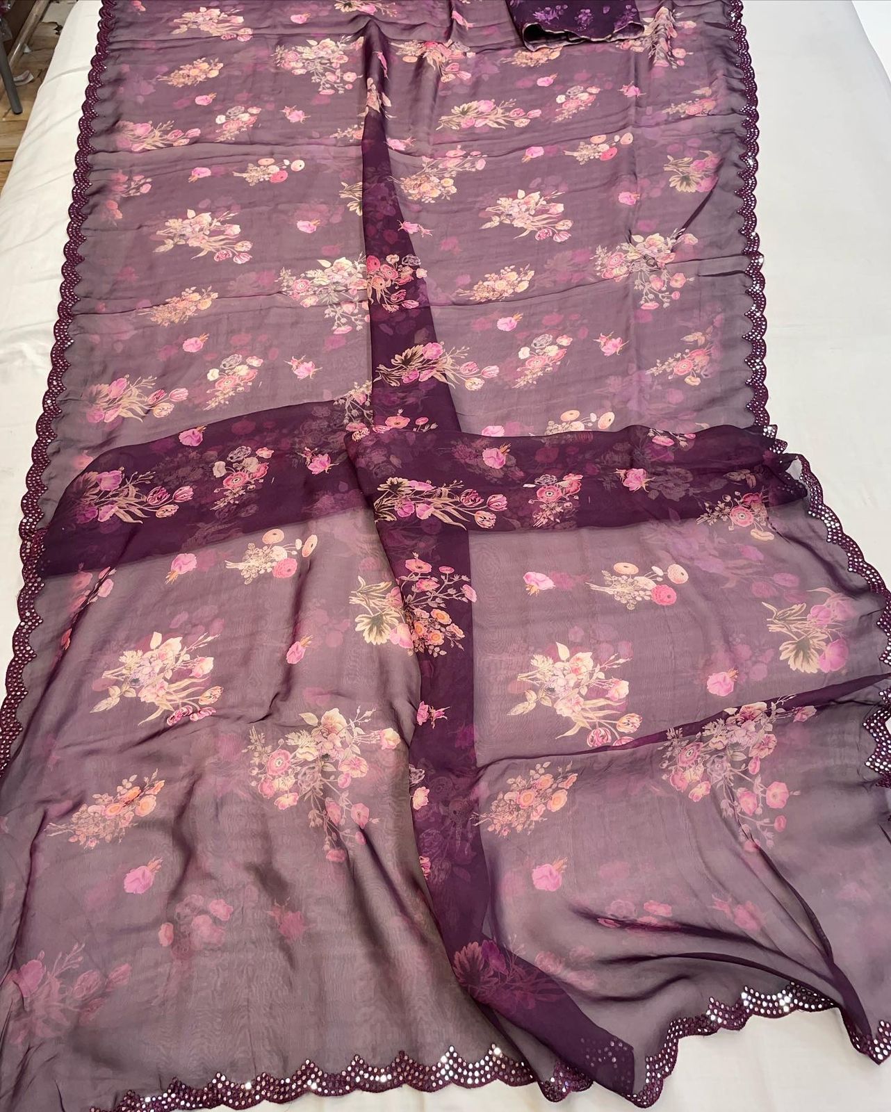 Chiffon saree – Safrina Fashion